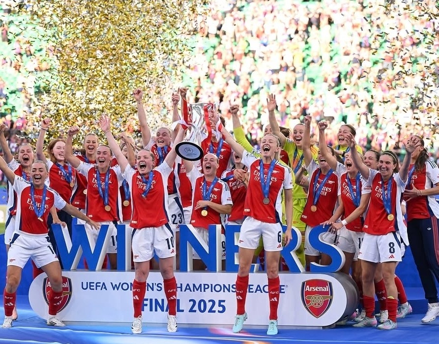 Arsenal WFC 2024-25 Women's Champions League Final Kit