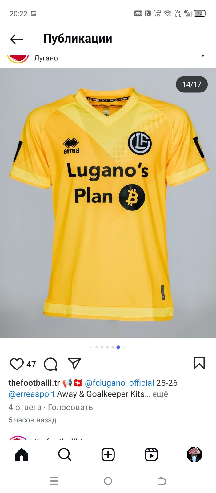 FC Lugano 2025-26 GK 1 Kit