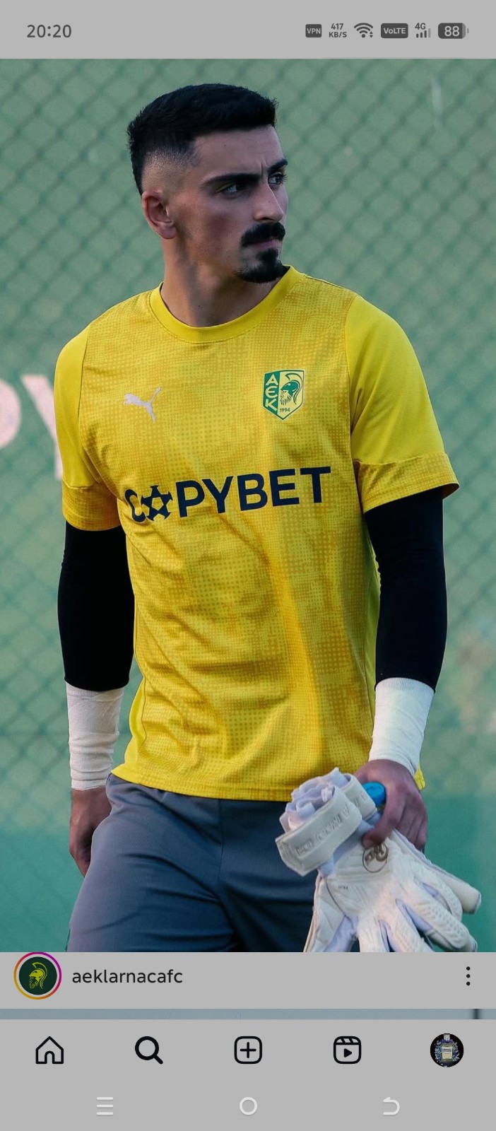 AEK Larnaca 2025-26 Pelatihan Kiper Seragam